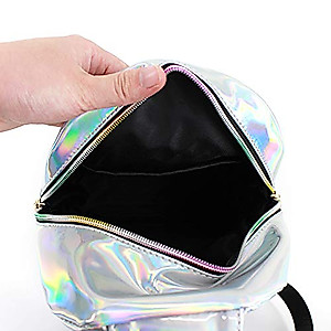 Lobagve Womens Leather Sling Bag Chest Pack Travel/Shopping Shoulder Backpacks, Silver