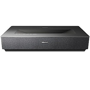 Hisense 100L5H Laser TV Ultra Short Throw Projector with 100" ALR High Gain Screen, 4K UHD, 2700 ANSI Lumens, Dolby Vision & Atmos, HDR10, Google TV, Netflix