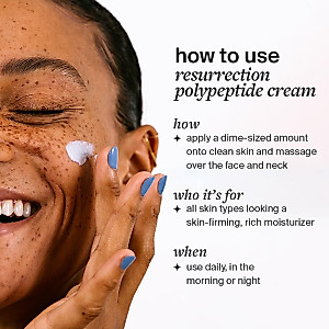 Cocokind Resurrection Polypeptide Cream, Hydrating Face Moisturizer with Peptides and Squalane, Anti Aging Skin Barrier Repair Cream for Dry Skin