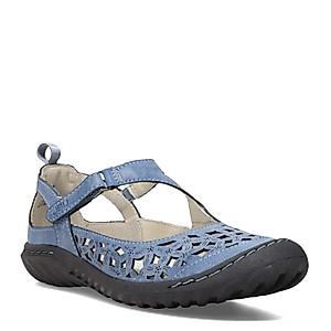 JBU by Jambu Women's Bellerose Mary Jane Flat, Denim, 7