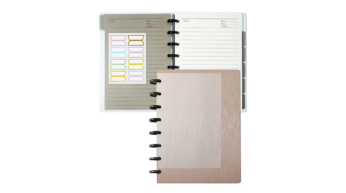 Discbound Notebook Customizable Spiral Journal Refillable 5 Subject ...