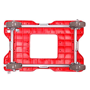 SNAP-LOC 1800 LB Super-Duty Dolly RED (USA!) with Steel Frame, 6 inch Casters and Optional E-Strap Attachment