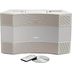 Bose Acoustic Wave Music System II with 5-CD Multi Disc Changer, Platinum White, Compatible with Alexa