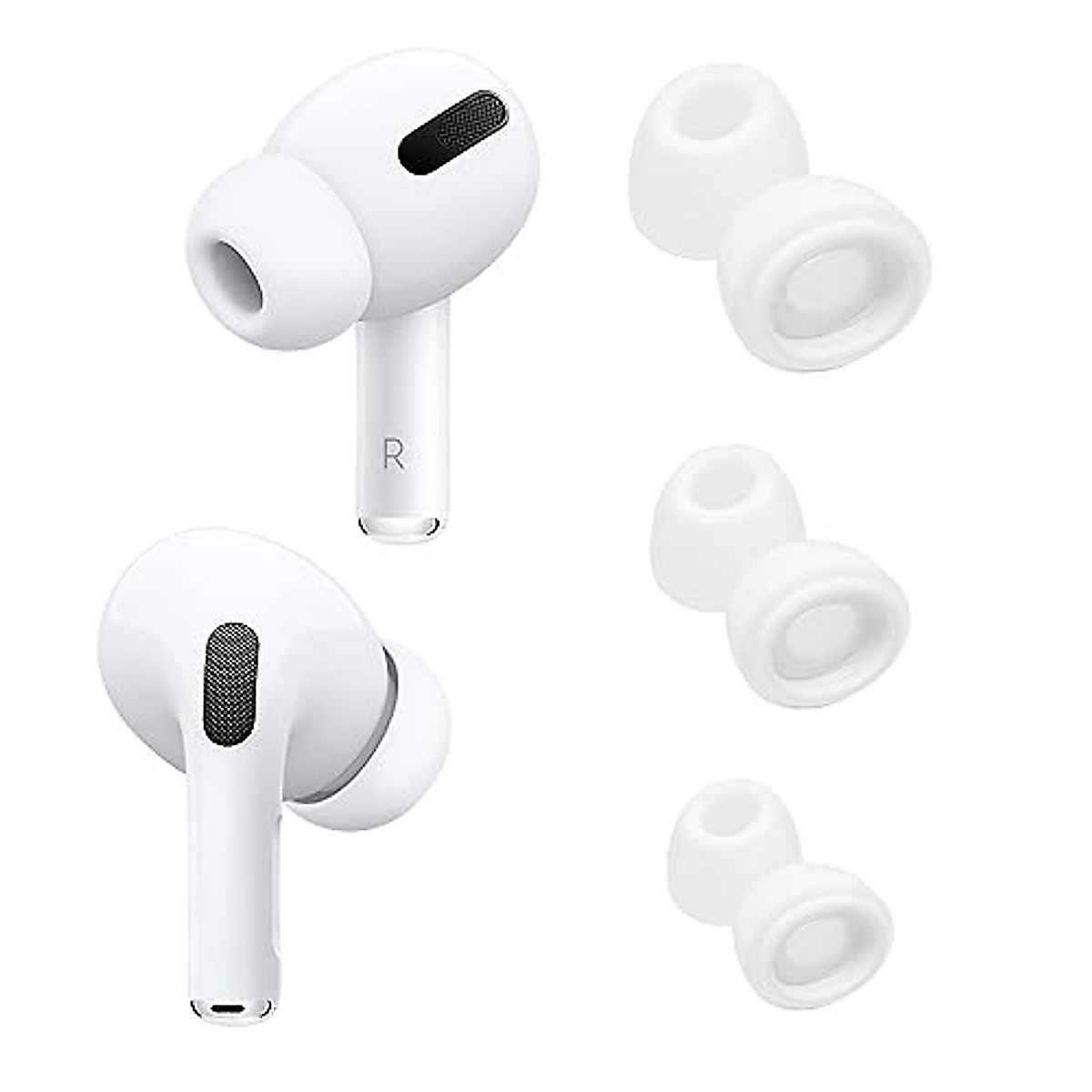 3 Pairs AirPods Pro Ear Tips Replacement for AirPods Pro, Silicon ...