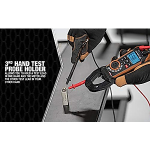 Southwire - 65031640 CLAMP METER; 400A AC/DC 21530T;Black/Brown