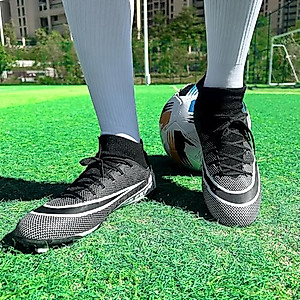 Zquaus Football Cleats,Mens Soccer Cleats，Athletic Outdoor Football Shoes CD8508-M1-42