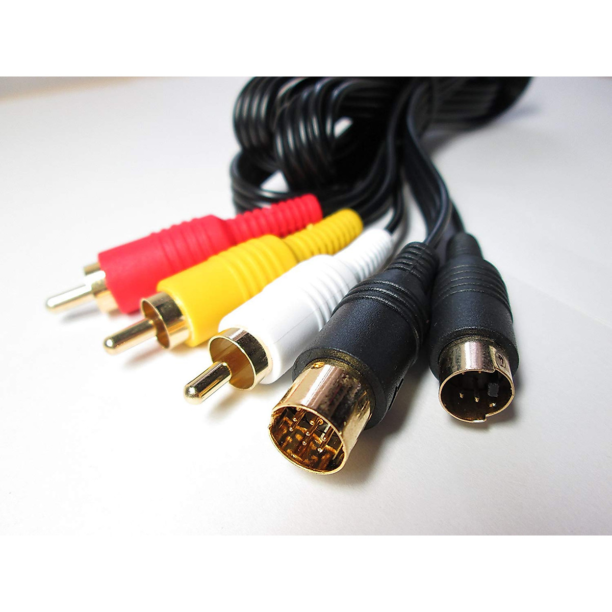 SS(セガサターン)用S端子付AVケーブル SEGA SATURN/金メッキ S端子ケーブル 高画質 1.8ｍ