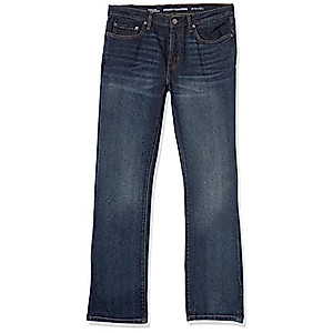 Amazon Essentials Men's Slim-Fit Stretch Bootcut Jean, Dark Wash, 29W x 34L