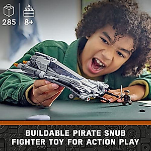 Lego Star Wars Pirate Snub Fighter 75346 Buildable Starfighter Playset Featuring Pirate Pilot and Vane Characters from The Mandalorian Season 3, Birthday Gift Idea for Boys and Girls Ages 8 and up