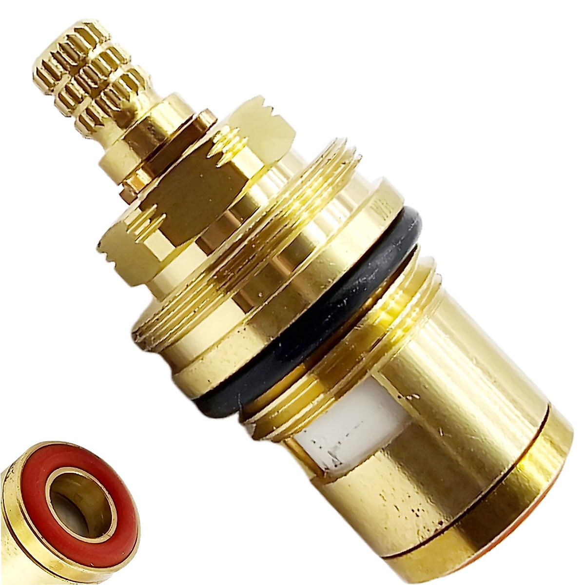 Ceramic Cartridge Assembly Replace 013787-45,Hot Ceramic Cartridge Faucet Filter Element,Compatible with T&S Brass Faucets,Temperature 40F-140F,Pressure 20PSI-125PSI