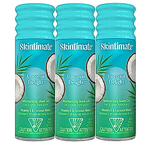 Skintimate Coconut Delight Moisturizing Shave gel for Women, 7 Ounce (Pack of 3)