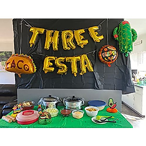 LaVenty Mexican Third Birthday Decoration Three Esta Decorations Three-Esta Birthday Party Decorations 3rd Birthday Fiesta Party Three Year Old Fiesta Birthday Decoration