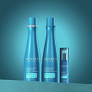 Nexxus Ultralight Smooth Conditioner Weightless for Dry and Frizzy Hair Smooth Hair Treatment to Block Out Frizz Against Humidity 13.5 oz