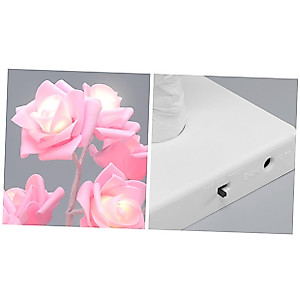 DOITOOL Rose Tree Lamp Led Night Light Decorative Home Lighting Warm White Table Lamp Battery Cozy Atmosphere