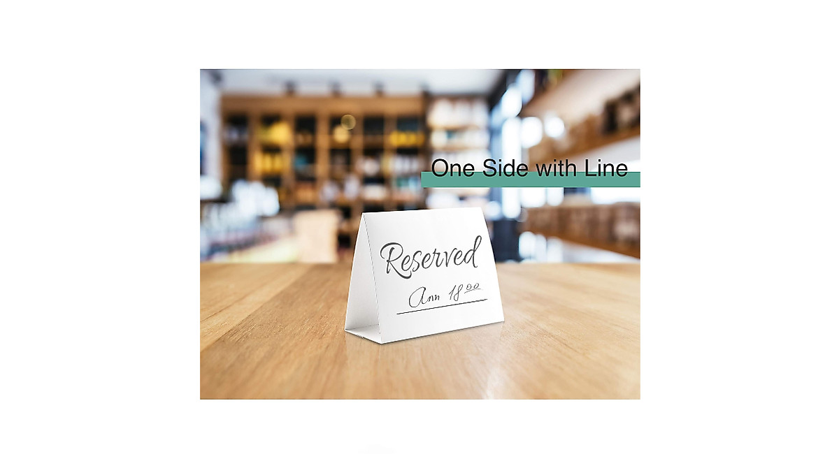 20 Pack Reserved Table Signs for Weddings and Events