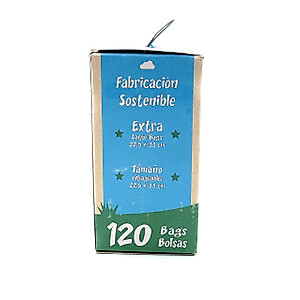 DB Green Sheep Biodegradable Dog Poop Bags, Extra Thick, Extra Strong, Split-resistant Leak-Proof Poop Bags for Dogs, 15 Doggy Bags per Roll, 8 Rolls per Box, Each Dog Poop Bag Measures 9 x 12.5 inch