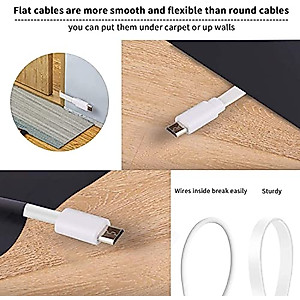 Grolebo 9m/ 30FT Power Extension Cable Compatible with Wyze Cam V3,Wyze Cam Outdoor,Arlo Essential,Eufy,Kasa,Yi,Blink Camera,NestCam Indoor,Micro USB Charging Cord for Security Camera(1pack)