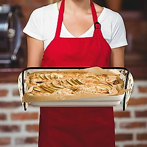 susiyo Double Oven Mitts Cute Dachshunds Dogs Heat Resistant Oven Glove Extra Long Potholder for Kitchen Cooking Baking BBQ Microwave Handling Hots and Pans, 35x7 Inch