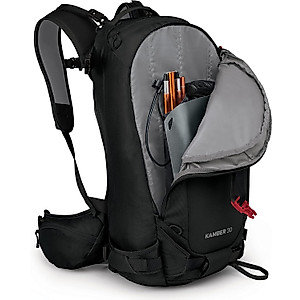 Osprey Kamber 30 Men's Backcountry Ski and Snowboard Backpack, Black