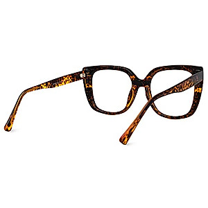 Zeelool Stylish Oversized Square Blue Light Blocking Glasses Computer Gaming Eyewear for Women Brenda ZOP02126-01 Mauve