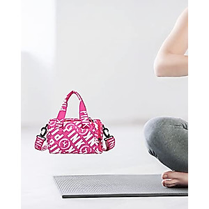 Aesthetic Mini Crossbody Bag, Cute Duffle Bag with Handle, Travel Tote for Short Trips