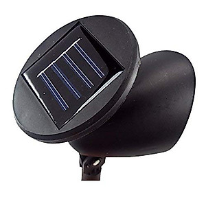 Sterno Home GL23836BK2 Paradise Solar LED 3 lumens Plastic Spot Light, 2-Pack, Black, 2 Count