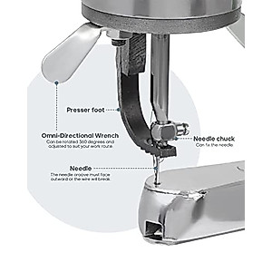 FAHKNS Shoe Repair Machine Handheld Leather Sewing Machines Cobbler Stitching Industrial Heavy Duty Maquina de Coser Manual Nylon Line for Upsolery Zippers Coats Bags Clothes Quilts Trousers Belt DIY Items