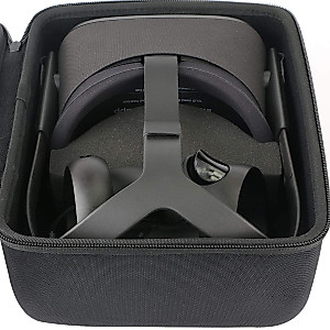 Khanka Hard Travel Case Replacement for Oculus Quest 2/2020 Edition All-in-one 3D VR Gaming Headset (Black)