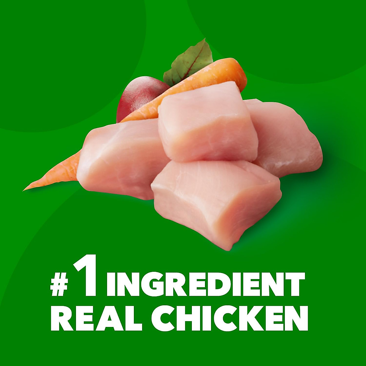 IAMS Adult Minichunks Small Kibble High Protein Dry Dog Food with Real Chicken, 15 lb. Bag