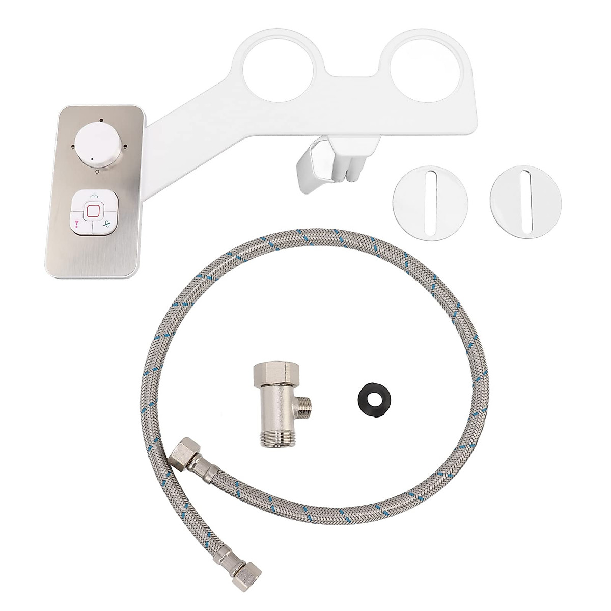 Hilitand Slim Toilet Seat Bidet Attachment, Ultra Slim Bidet Toilet Seat Attachment, Ultra Slim Bidet Toilet Seat Attachment, Non Electric, Bidet Attachments