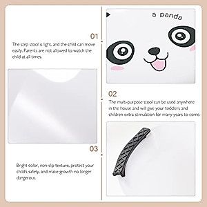 Gadpiparty Step Stool for Kids Plastic Toddler Step Stool Bathroom Potty Stool Kitchen Step Stool Home Step Stools for Bathroom, Kitchen and Toilet Potty Training, White