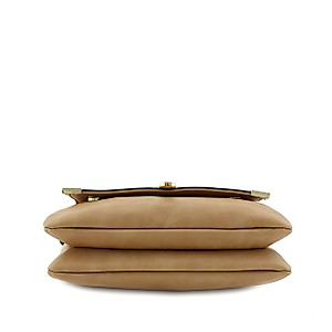 Isabelle Flap Pocket Crossbody Bag Taupe