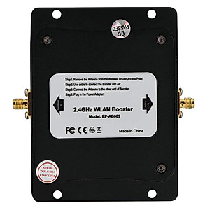 Yosoo- EDUP EP-AB003 Low Noise Broadband Amplifier 2.4G Antenna 8W WiFi Signal Extender for Wireless Router(US)
