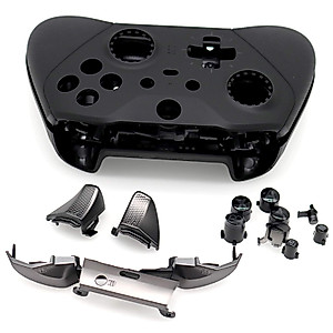 Deal4GO Full Shell Housing Case kit with RB LB Trigger Bumper Face Button Set Replacement for Xbox One Elite 2 Controller