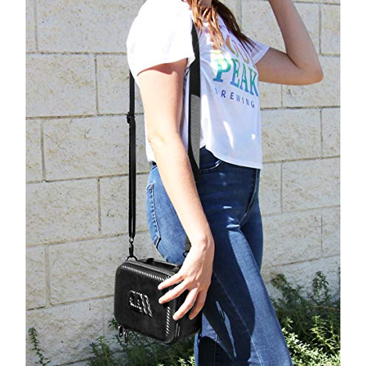 CASEMATIX Travel Carry Case Compatible with Square Terminal Reader, Printer Paper and Accessories with Adjustable Shoulder Strap, Case Only
