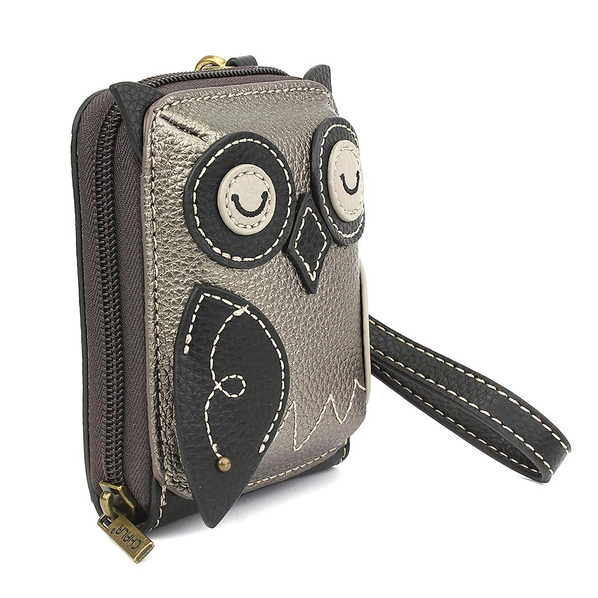 Chala Charming Crossbody Bag Shoulder Handbag With Flap Top and Zipper (Handbag + Owl Wallet Combo)