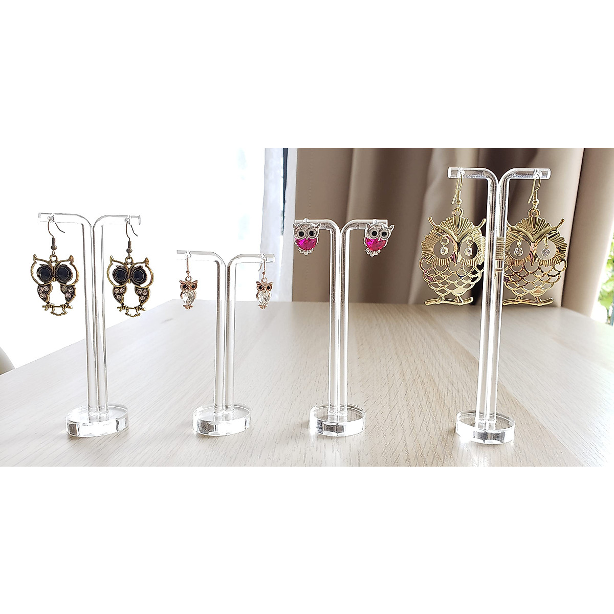 Owl Bird For Womens Stud Dangle Animal Cute Pretty Jewelry Earrings 4 Pairs Set Pack Deal