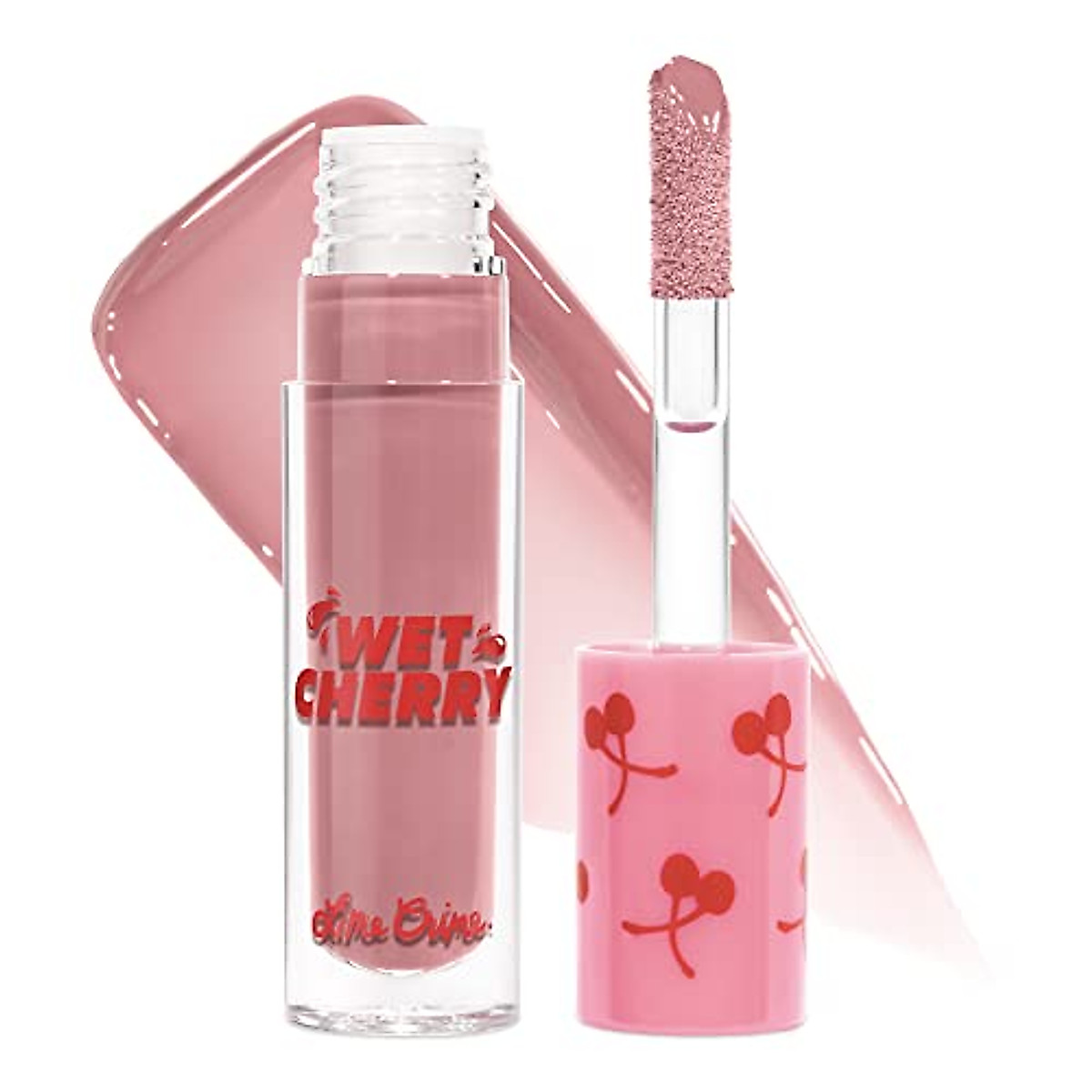 Lime Crime Wet Cherry Lip Gloss, Naked Cherry (Nude Blush) - Cherry Scented Lightweight, Plumping & Comfortable Ultra Glossy Sheen That Won't Stick - Long Lasting & Non-Sticky - Vegan Makeup