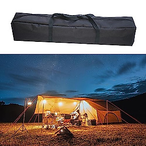 DTOWER Camping Canopy Pole Bag Waterproof Sundries Large Capacity Oxford Cloth Rod Pouch Handbag Outdoor Travel Picnic, 65x15x15cm