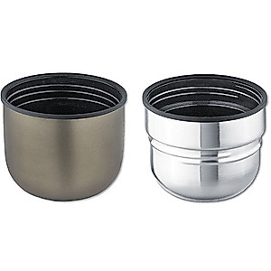 Isosteel Duo 9900DAT Top 0 75 Litre Stainless Steel Vacuum Flask, Titan/Grey, 8.2 x 7.7 x 30.4 cm