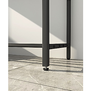 LAATOOREE Console Table, 41.7" Industrial Entryway Table with Shelf, Narrow Sofa Table for Hallway, Entrance Hall, Corridor, Foyer, Living Room