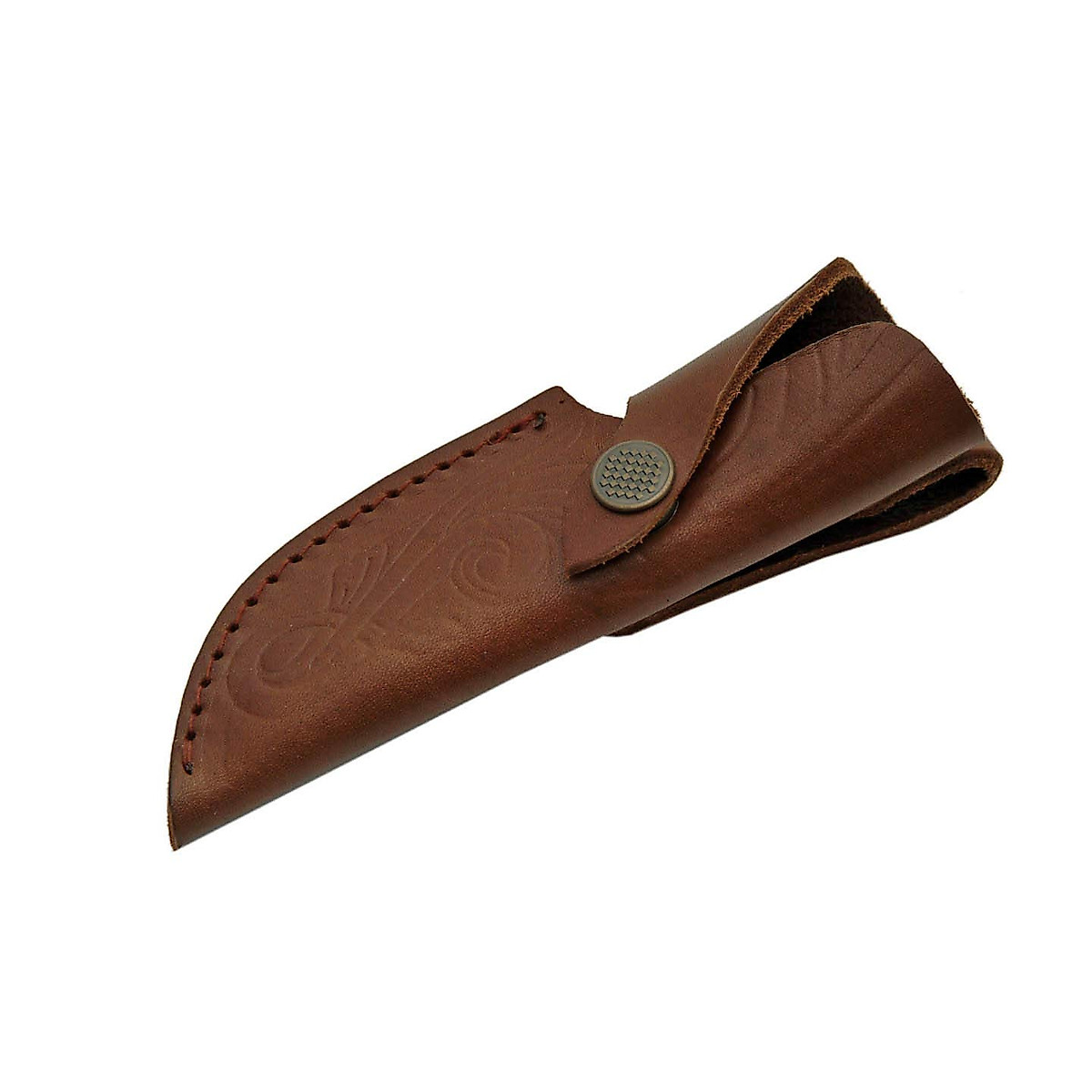 Szco Supplies Damascus 8" Steel Stag Tip Slim Skinner Knife with Sheath