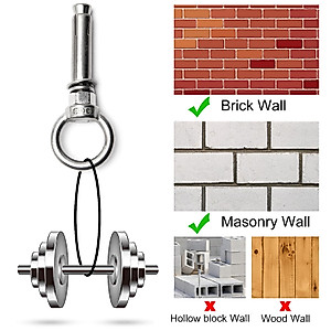 MroMax Expansion Lifting Eyebolt M12x90mm Eye Ring Bolt 5.12" Length 304 Stainless Steel Expansion Bolts with Nuts Eye Hooks Anchor Fastener for Concrete Wall Masonry Ceiling Silver 2Pcs