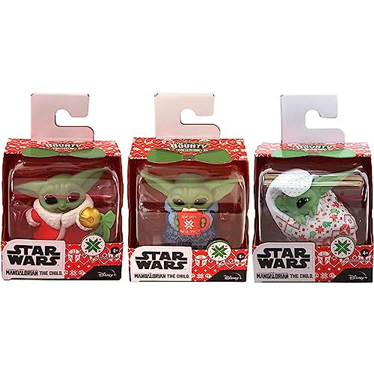 Star Wars The Mandalorian - The Bounty Collection 2.5" 6cm The Child Figure - The Child Drinking Cup, The Child Swaddling & The Child Offering Bell - Set of All 3