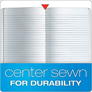 Oxford Composition Notebook 6 Pack, Wide Ruled Paper, 9-3/4 x 7-1/2 Inches, 100 Sheets, Assorted Marble Covers, 2 Each: Blue, Green, Red (63762)