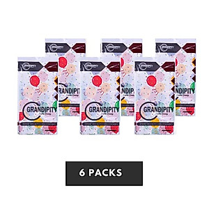 Grandipity New Happy Birthday 6 Pack Premium Disposable Plastic Picnic Tablecloth 54 Inch. x 108 Inch. Decorative Rectangle Table Cover