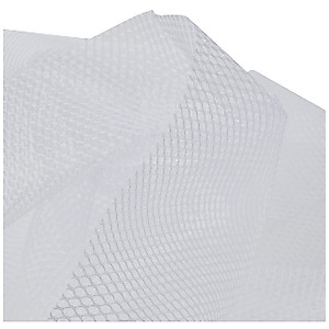 Annie Mesh Fabric Lightweight 18"x 54" White, 18" by 54"