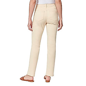 Gloria Vanderbilt Women's Amanda Classic High Rise Tapered Jean Standard, Almond Cream, 6 Short