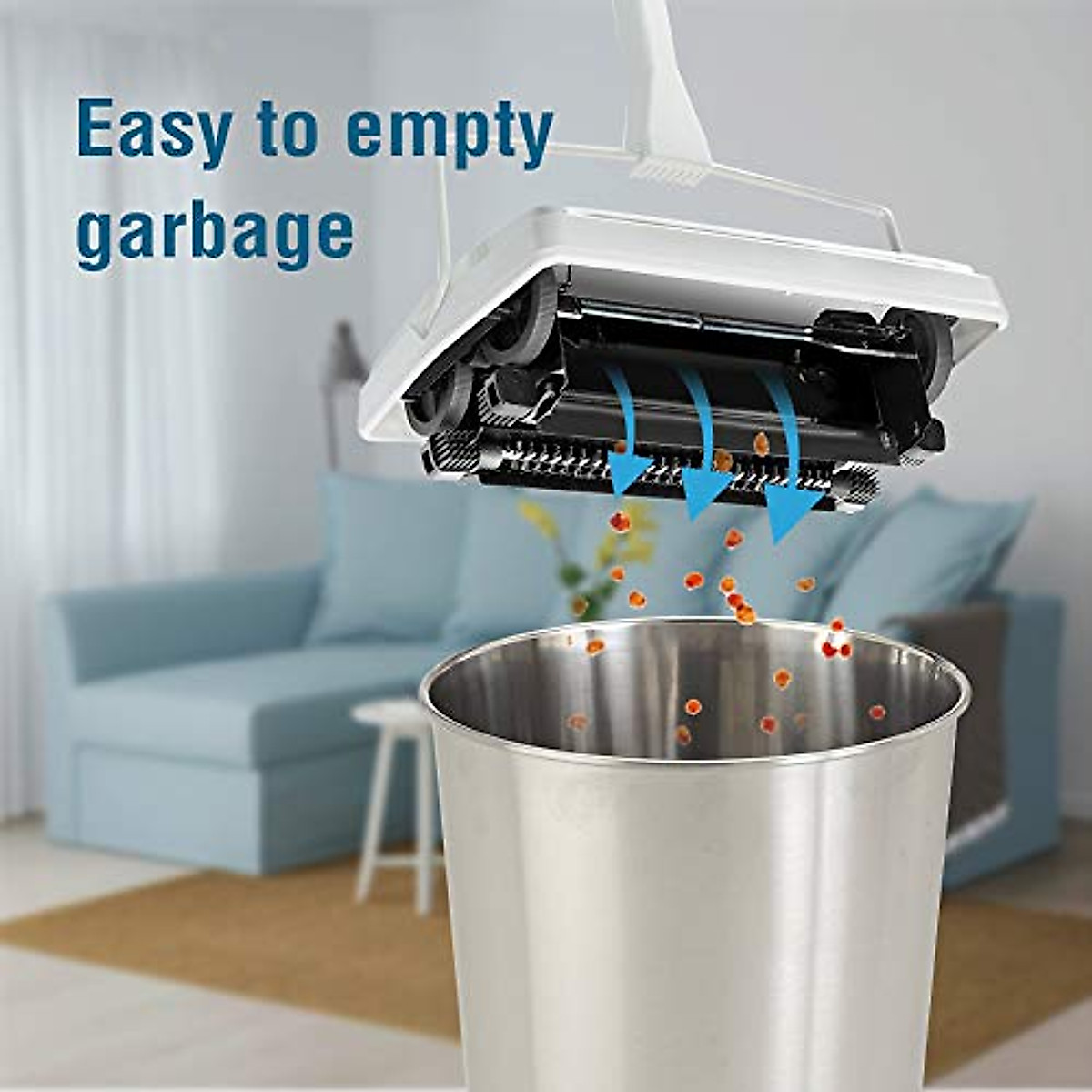 JEHONN Carpet Floor Sweeper with Horsehair, Tub Tile Scrub Brush 3 in 1 Shower Brush