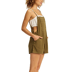 Billabong womens Out N About Overall Casual Shorts, Sage, Small US
